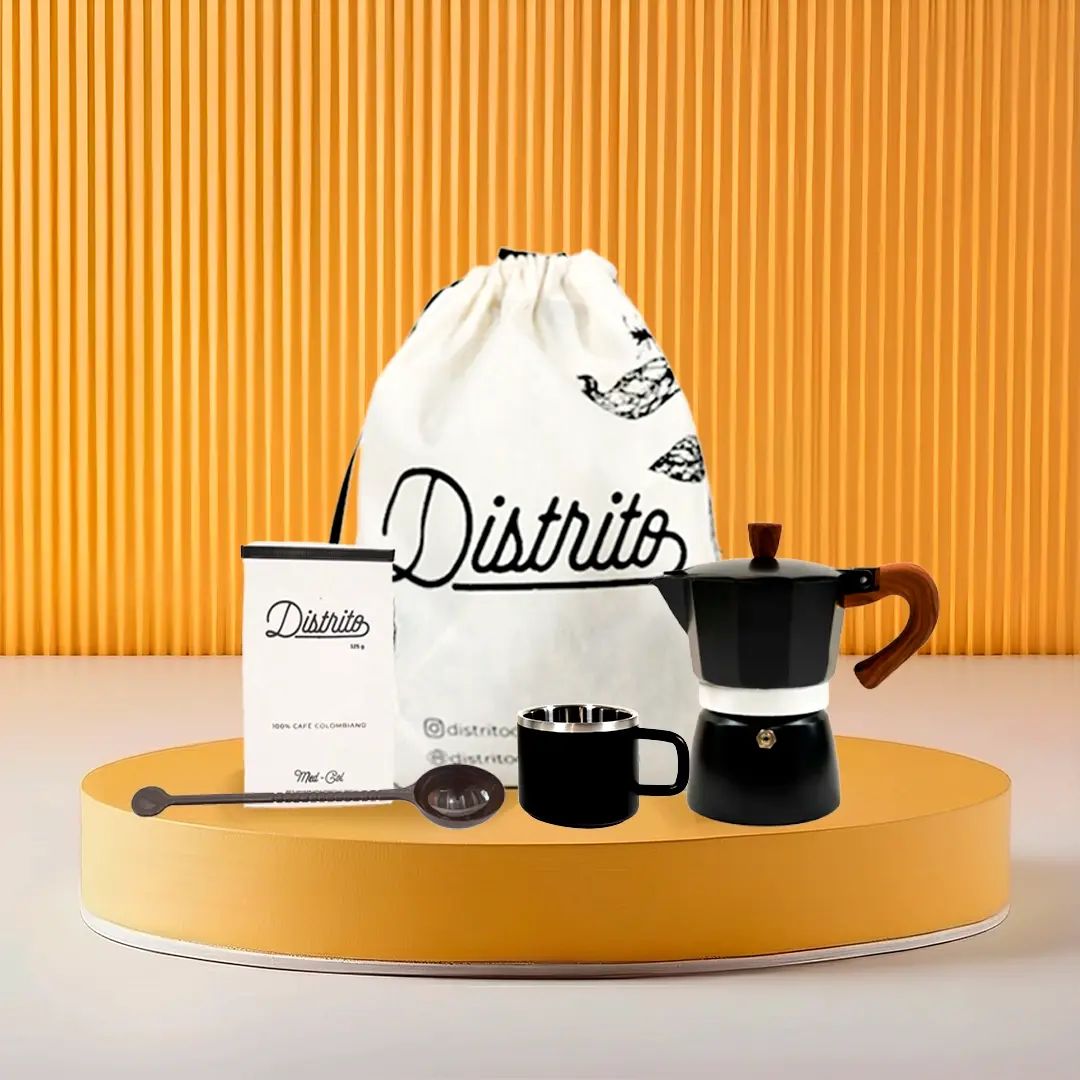 Kits Cafeteros: Incluye café, accesorios y tutoriales